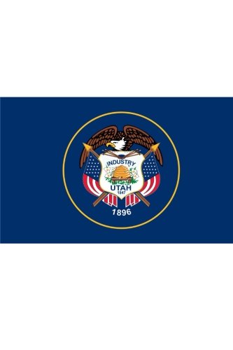 Flag of Utah: Journal; 160 Lined / ruled pages, 6x9 inch (15.24 x 22.86 ...