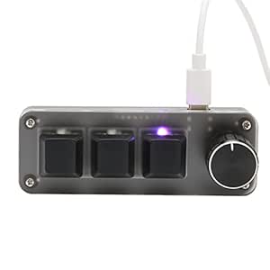 OROOBA¨ OSU Hot Swap Game Keyboards, USB Wired RGB Mechanical Keypad with 3 Fully Programmable ...