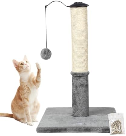 Happi N Pets 22"/56CM Cat Scratching Post, Natural Sisal Scratchers ...