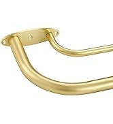 Amazon.com: Room Darkening Wrap Around Double Curtain Rod Set ...