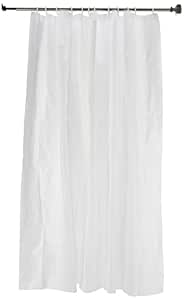 Amazon Brand - Solimo Heavy Duty Shower Opaque Curtain Liner with Hooks | Waterproof PVC | 8 ...