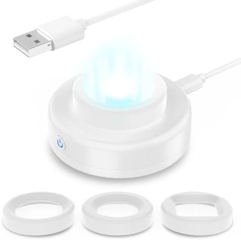 Solar Watch Charger, 8 Hours Timing Function with 3 Caps, LED Light ...