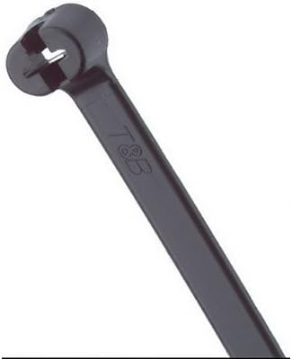 Thomas & Betts TY25MX Ty-Rap UV Cable Tie With SS Lock, 7" 50 lb Nylon ...