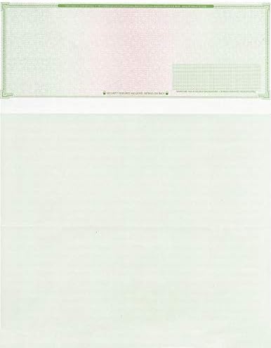 Amazon.com : 100 Blank Check Stock - Check on Top Mazed - Paper Weight ...