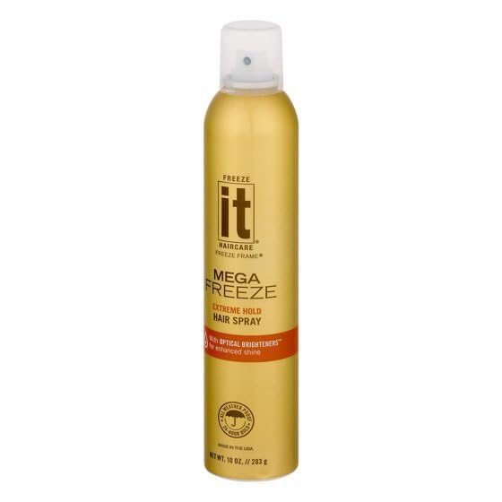 Amazon.com : Fre~eze It, Mega Freeze Hair Spray, 10 Oz. (pack of 1 ...