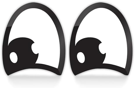 Amazon.com: 2pcs /1 Pair of Eyes/Vinyl Stickers Cartoon Funny Eyes ...