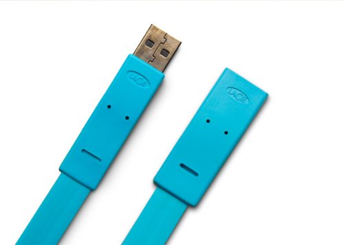 Lacie USB A Male to A Female Flat Cable 1.2 m Blue : Amazon.com.be ...