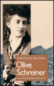 Amazon.com: Olive Schreiner: 9780813516226: First, Professor Ruth, Scott, Ann: Books