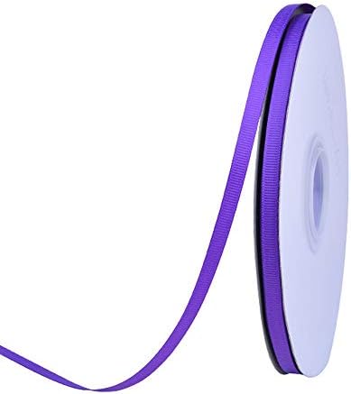 Amazon.com: Ribbli Purple Grosgrain Ribbon, 1/4 inches x Continuous 50 ...