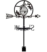 Amazon.com : SUPERDANT Crow Weather Vane Black Metal Wind Vanes for ...