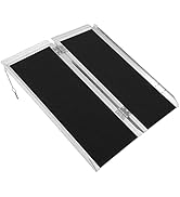 Amazon.com: SCITOO Adjustable Wheelchair Ramp 8FT Non-Skid Threshold ...