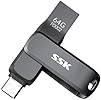 Amazon.com: SSK 128GB Dual USB C Flash Drive,2-in-1 Type C+ USB A 3.2 ...
