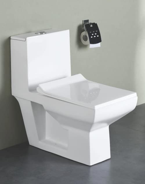 Ceramic Floor Mounted One Piece Toilet Commode / Western Toilet ...