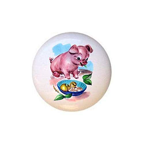 Amazon.com: Vintage Retro Farm Pig and Duck - Pigs - DECORATIVE Glossy ...