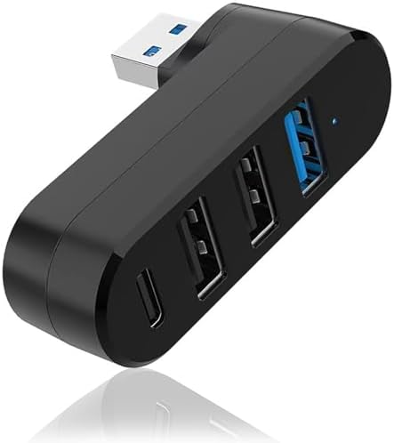 Amazon.com: USB 3.0 Hub [90°/180° Degree Rotatable], 4-Port USB ...