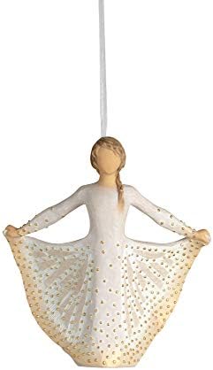 Amazon.com: Willow Tree 2024 Ornament, Welcome Joy, Golden Wreath ...