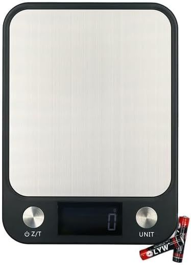 Food Kitchen Scale with Digital Display in Grams, Kilograms, Mililiters ...
