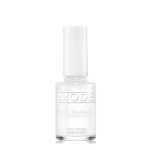 Amazon.com : MODE Nail Enamel Shade #156 Bright White with a Cream ...