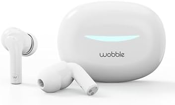 Wobble Beans A77 TWS ANC in Ear Earbuds, 12mm Driver, Quad Mics, D.A.T ...