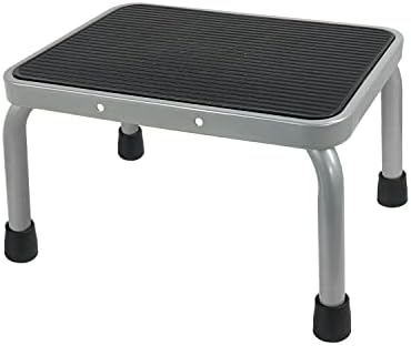 Amazon.com: Ollieroo Metal Folding Step Stool, Wide One Step Stool with ...