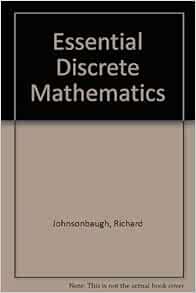 Essential discrete mathematics: Johnsonbaugh, Richard: 9780023606304: Amazon.com: Books