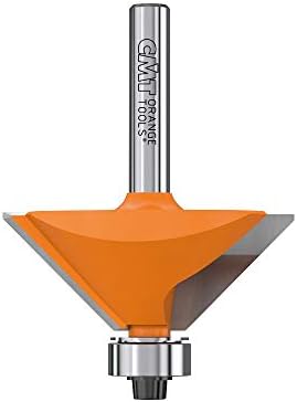 CMT 836.420.11 Chamfer Bit, 1/4-Inch Shank, 25/32-Inch Diameter ...