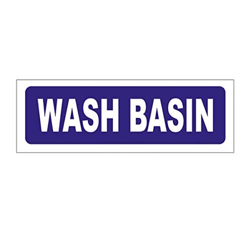 Masstone Wash Basin Sign Board | Sign Board (4x12 Inch) | Sign Board ...