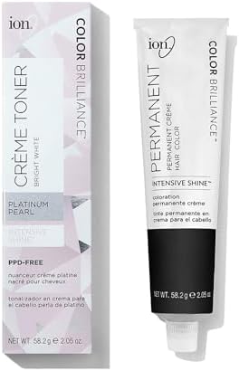 Amazon.com : Ion Bright White Creme Toner Platinum Pearl Platinum Pearl ...