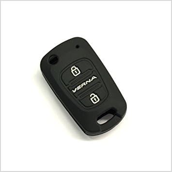 PERFECTSHOPPE Key Shell Silicon Key Cover for Hyundai Verna Fluidic ...