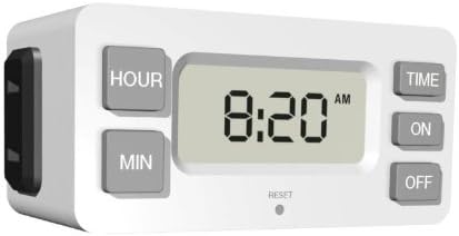 Stanley 38424 TimerMax Digislim Daily Digital Indoor Timer, White ...