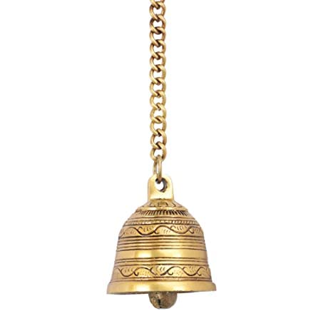 Pranchi Metals Brass Ethnic Indian Handcrafted Bell with Chain ...