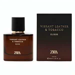 Amazon.com : Zara Vibrant Leather & Tobacco Cologne for Men Elixir ...