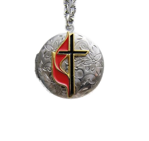 Amazon.com: Handmade gift, METHODIST Locket Pendant necklace for Women ...