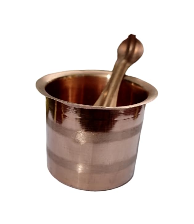 Buy Shivnandini Copper Panchapatra with Spoon Aachmani Online at Low ...