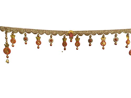 AKD Wood Ganesha red Golden Beet and mettal Butterfly ghanti and Wood ...