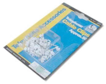 Tool-Tech 50Pc Phone Cable Clips : Amazon.co.uk: DIY & Tools