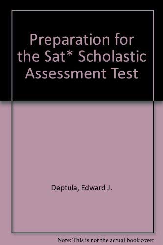 Preparation for the Sat and Psat/Book and Disk: Edward J. Deptula ...