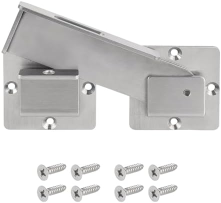 Amazon.com: Pxoerzy Flip Gate Latch with Padlock Hole,Stainless Steel ...