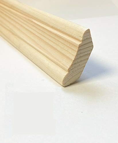1M / 39.37Scotia Pine Decorative Trim Moulding 20x20mm Beading Wooden ...