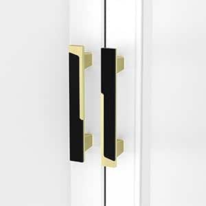 Haliwu 20 Pack Black and Gold Cabient Handles 2 Tone Cabinet Hardware ...