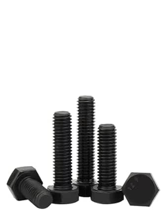 Amazon.com: Black 12.9 Steel Hexagon Bolts Hex Head Cap Screw DIN933 M12 M14 M16 M18 M20 M24 (1 ...