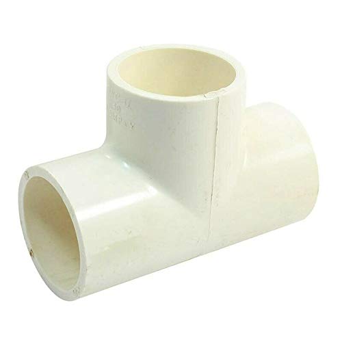 WHIZZO 1X(40mm x 40mm White PVC-U 3Way Plain Equal Tee Connect Pipe ...
