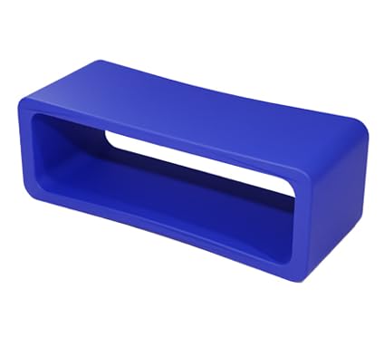 SBWC Blue 22mm Silicone rubber watch strap watch band loop/runner ...