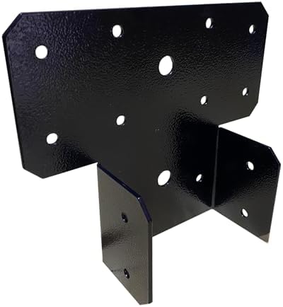 Amazon.com: 4pcs Heavy-Duty Post Brackets Kit - 4x4 Wood Deck Mounting ...