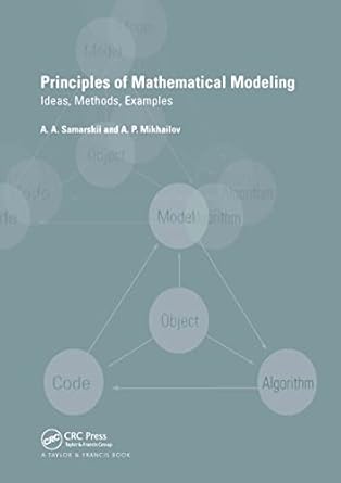 Amazon.com: Principles of Mathematical Modelling: Ideas, Methods ...