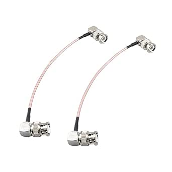 Amazon.com: urcianow BNC Male Right Angle to 90 Degree BNC Male 6inch BNC Elbow Cable RG316 ...