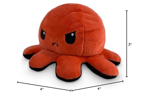 Snapklik.com : TeeTurtle Reversible Octopus Plushie - 4-Inch Angry Red ...