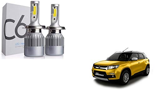 Luckshine C-6 White Headlight Bulb Set of 2 for Maruti Suzuki Vitara ...