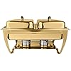 Amazon.com: HONHPD Golden Chafing Dish Buffet Set, 9 QT Stainless Steel Food Warmer - 9 Liters ...
