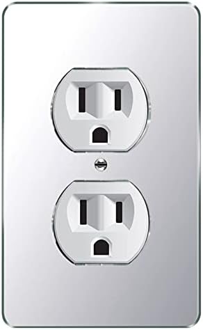 Silver Mirrored Acrylic Switch Light Cover Decorative Outlet Covers ...